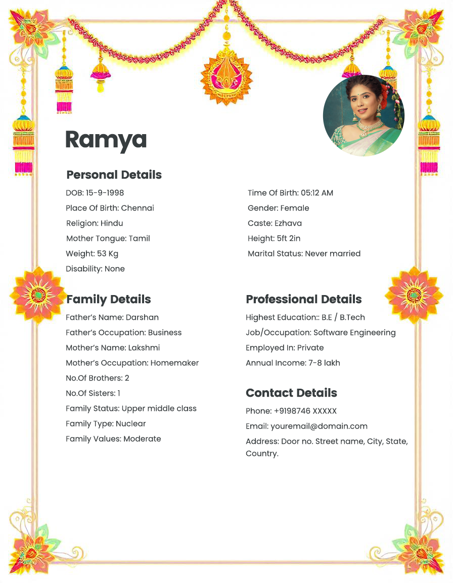 Marriage Biodata for Girl: Tips, Templates, and Everything You Need to ...
